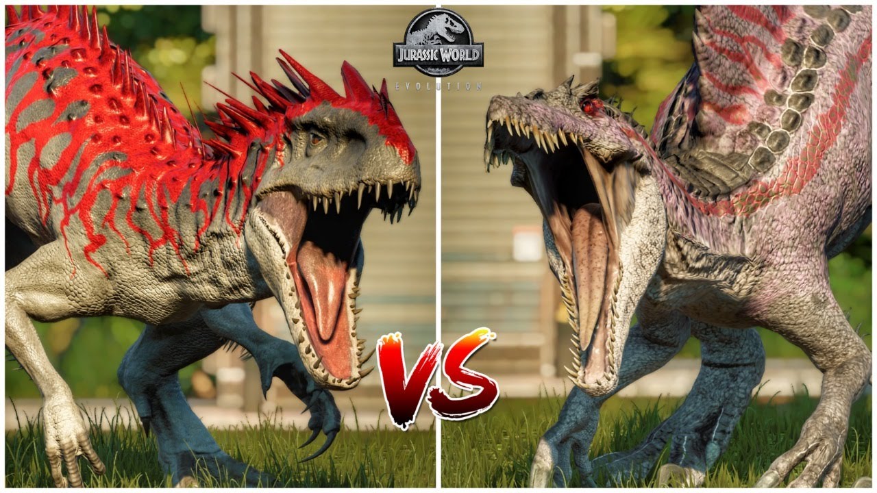 Jurassic World Evolution Indominus Rex vs Inspinedoraptor [who would ...