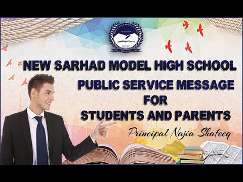 Public Service Message For Students and parents - YouTube