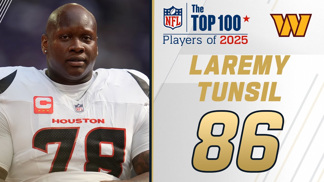 86: Leremy Tunsil (OT, Commanders) | Top 100 Players of 2025 - YouTube