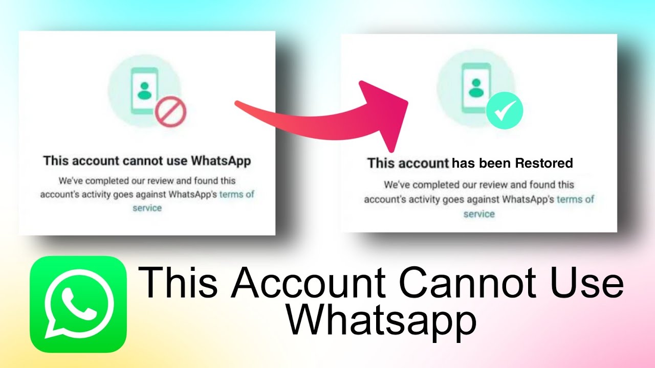 this account cannot use whatsapp problem solution - YouTube