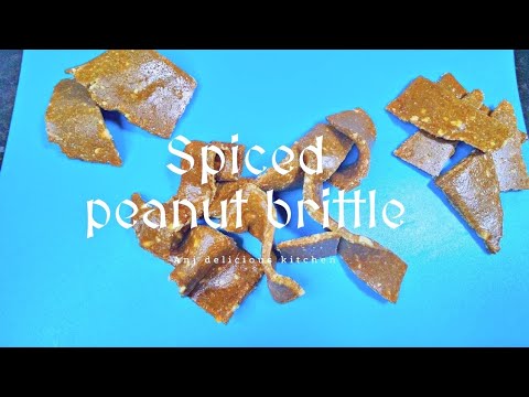 Spiced Peanut brittle| Spiced nkate cake @AnjDeliciousKitchen - YouTube