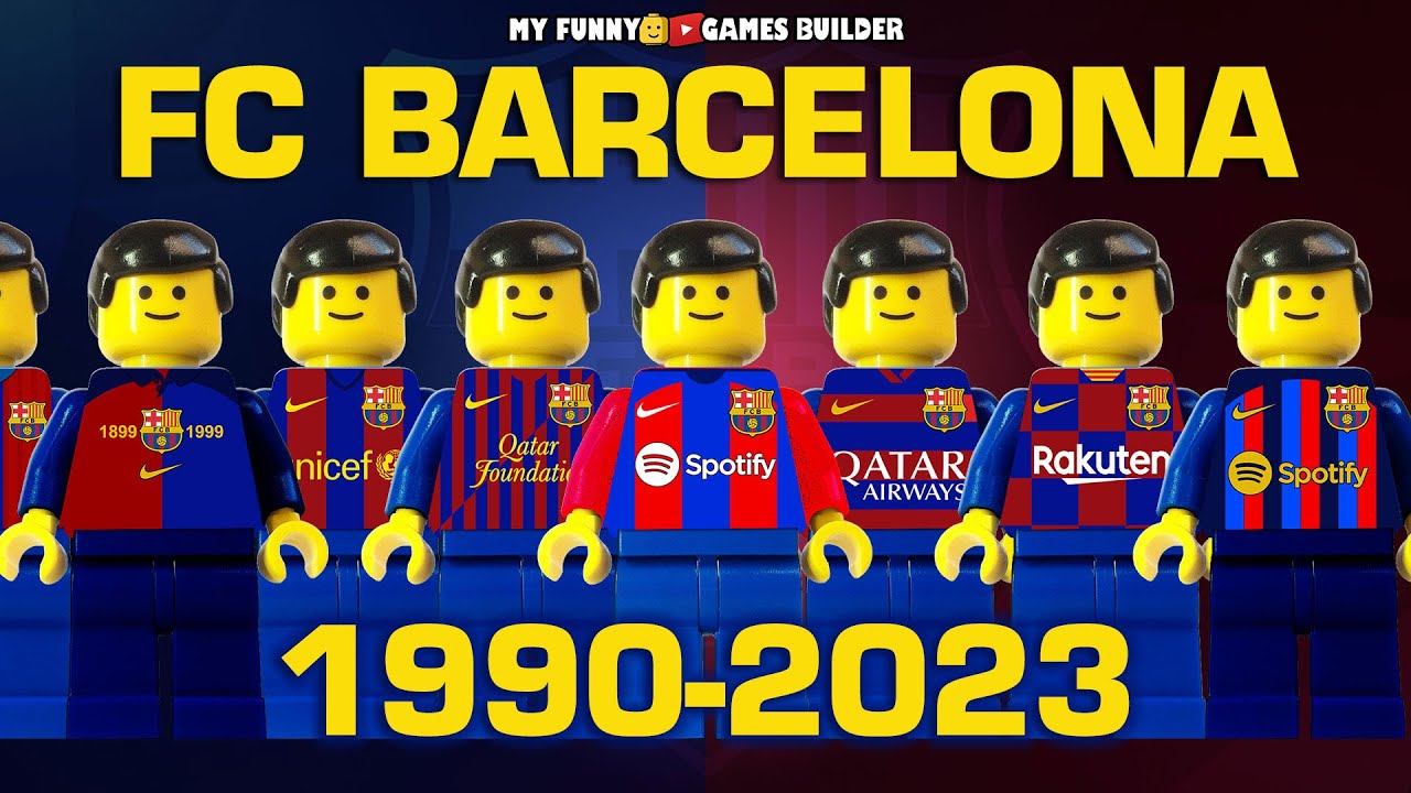 BARCELONA - The history of Barça jerseys 1990-2023 in Lego Football ...