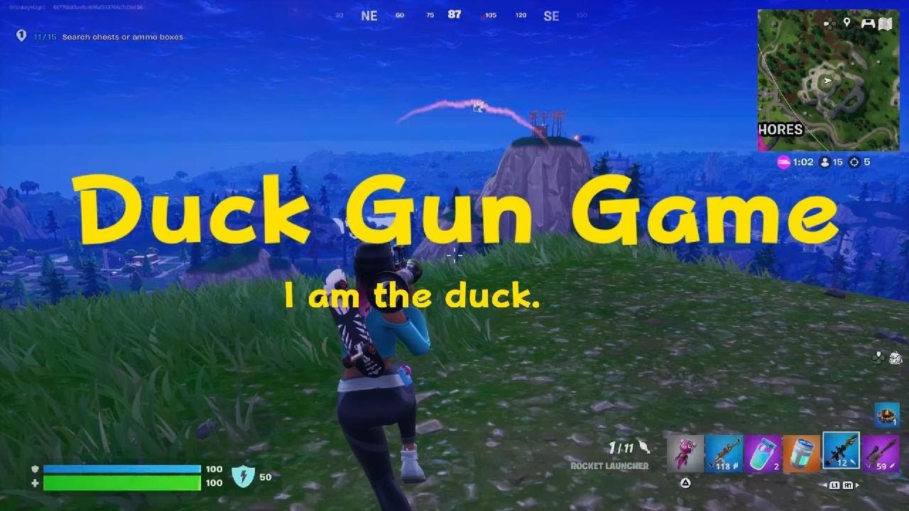 Fortnite Duck Gun Game - YouTube