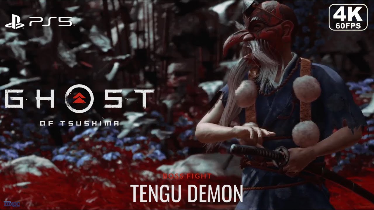 Ghost of Tsushima - Tengu Demon Boss Fight (4K 60FPS PS5) - YouTube