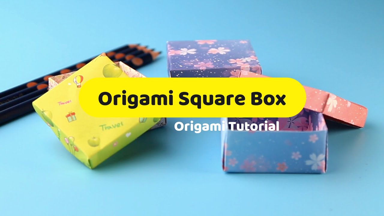 How to Make Origami Square Box| Origami Box | Paper Crafts - YouTube