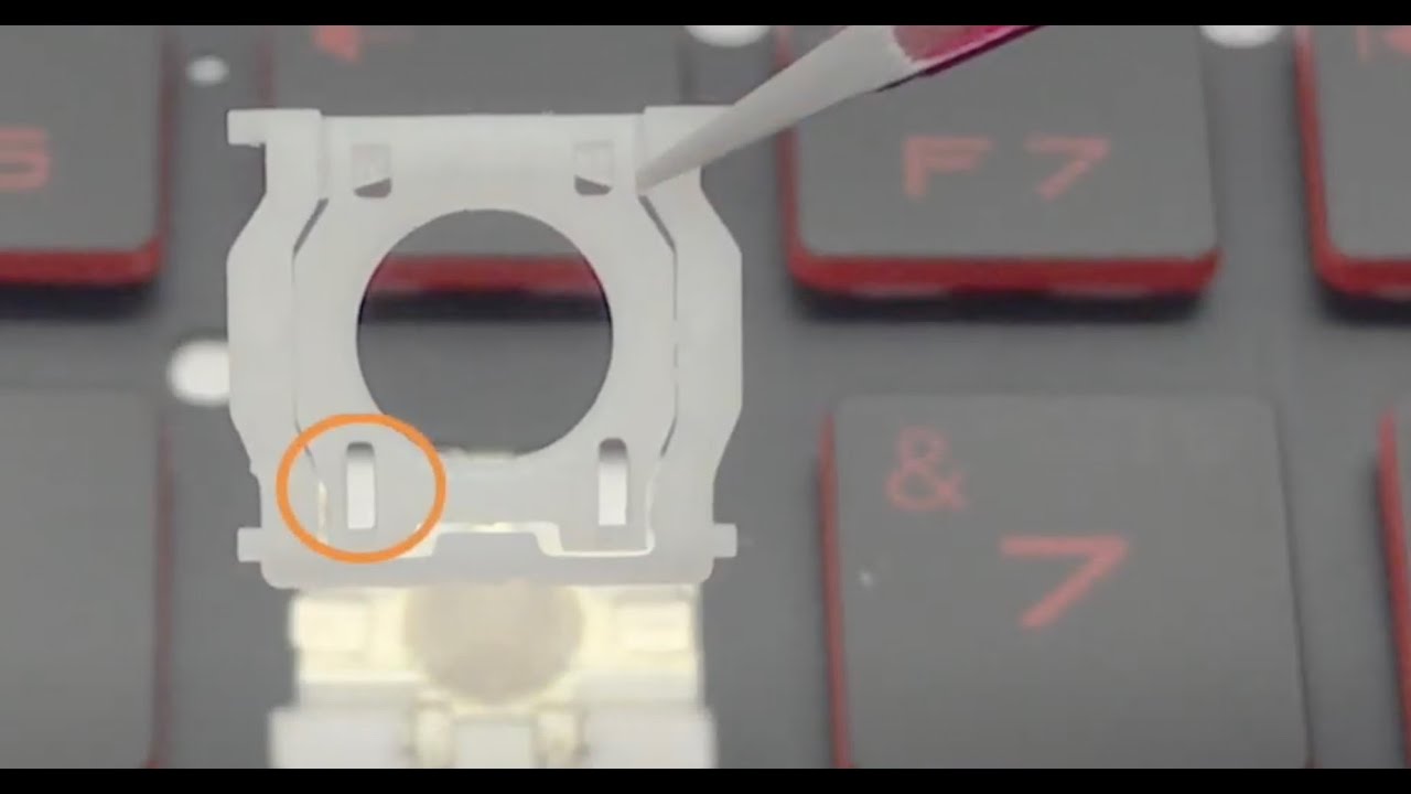 HP HC46 Keyboard Key and Hinge Clip installation guide - YouTube