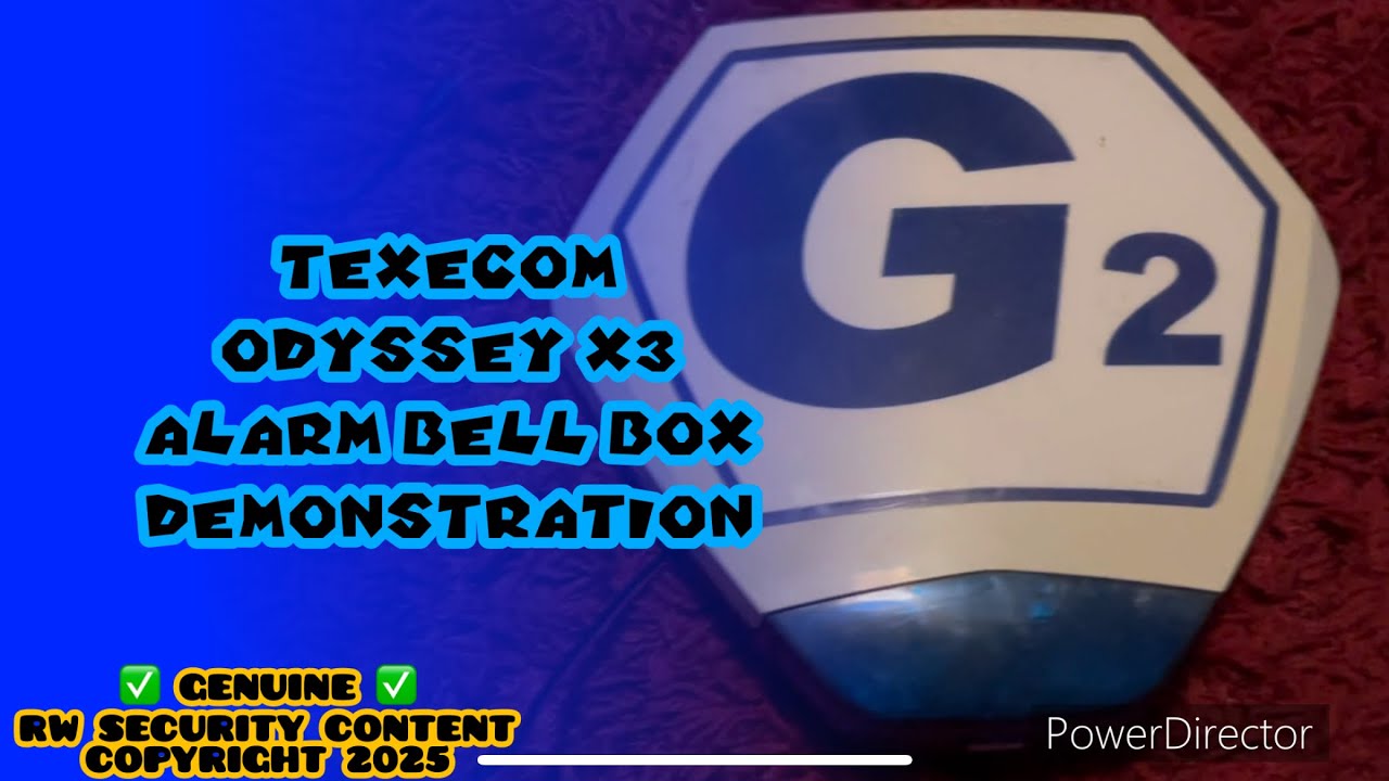 Texecom Odyssey X3 Alarm Bell Box Demonstration - YouTube