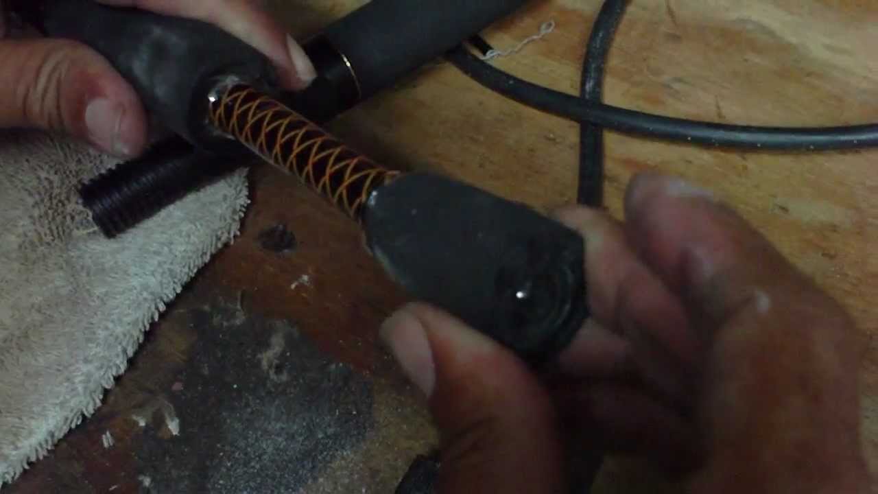 fishing rod butt extension "how to" - YouTube