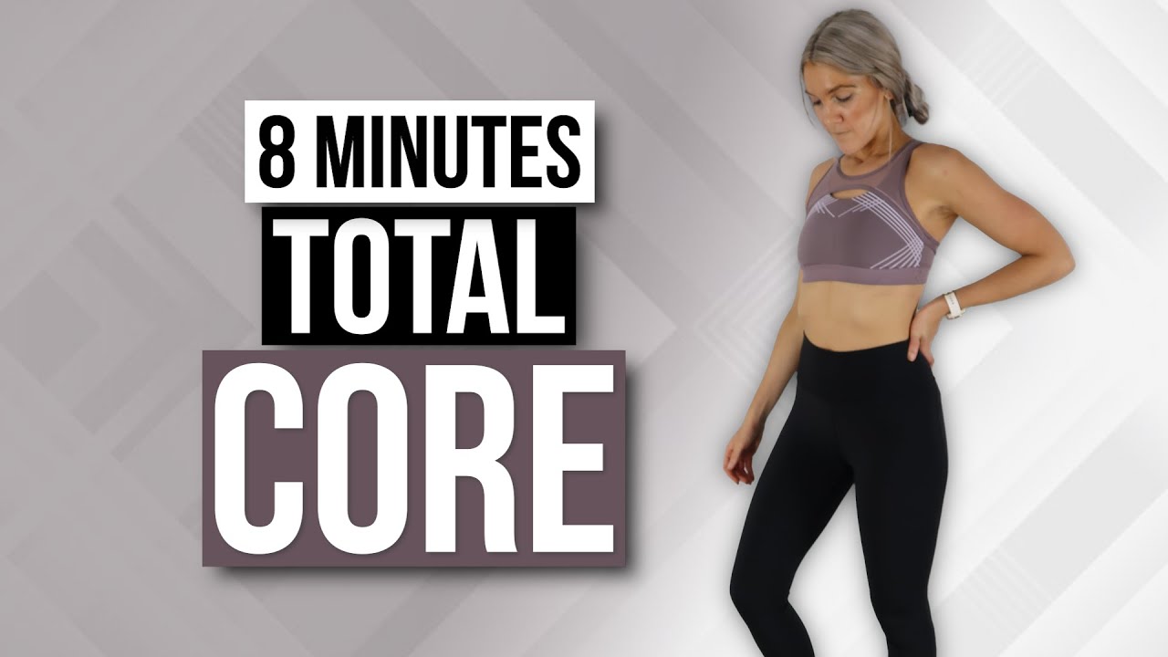 8 MIN TOTAL CORE -No equipment | No repeats | Strengthen core - YouTube