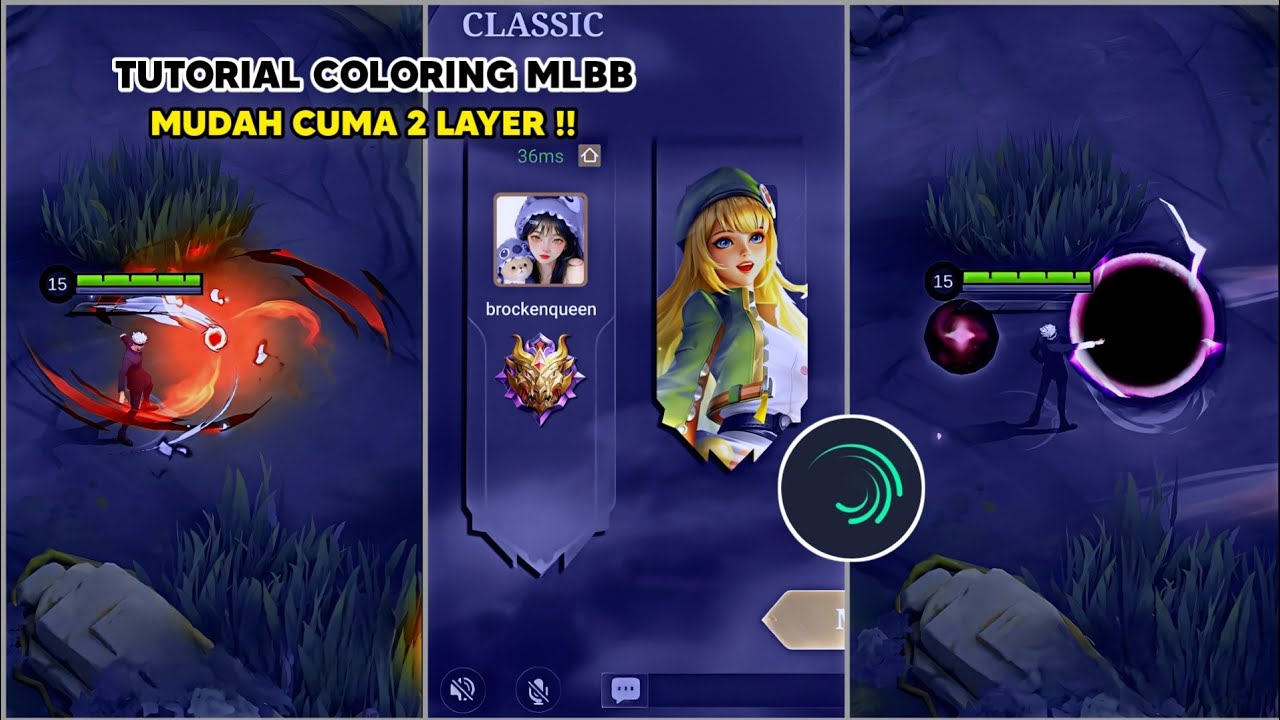 TUTORIAL CARA EDIT CC BIRU PEKAT CUMA 2 LAYER MLBB || diaplikasi Alight montion - YouTube