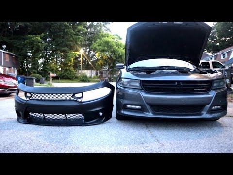 SXT To SRT Front Bumper Swap On Dodge Charger RT And Taillight Tint ...