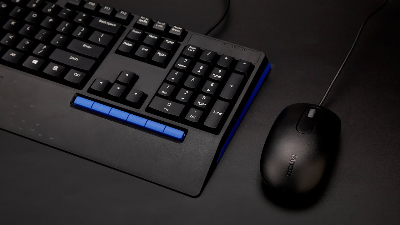 Rapoo NX2000 Wired Optical Mouse & Keyboard Combo - YouTube