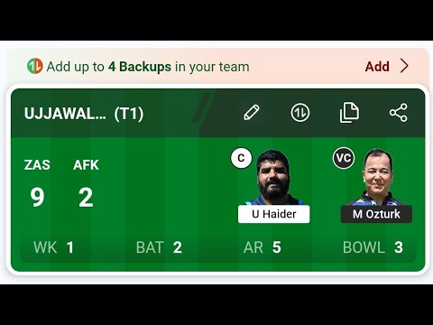 ZAS Vs AFK Dream11 Prediction | ZAS Vs AFK Dream11 Team | ZAS Vs AFK Dream11 Prediction Today ...