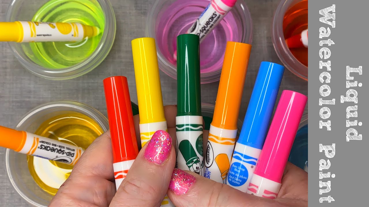 Liquid Watercolor Paint For Early Learning - YouTube
