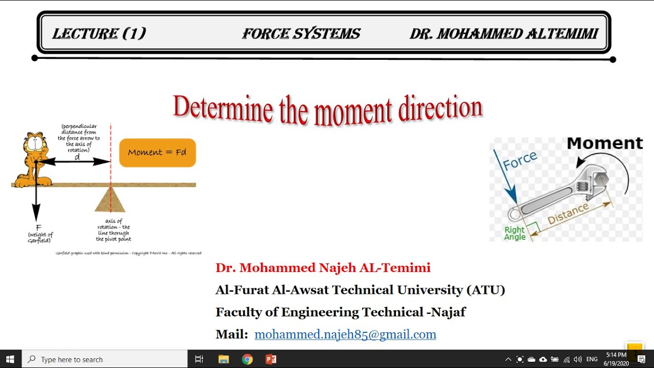 Engineering Mechanicals \ Determine the moment direction - YouTube