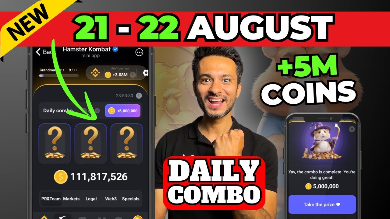 21 August Daily Combo | Hamster Kombat Daily Combo for 21 - 22 August ...