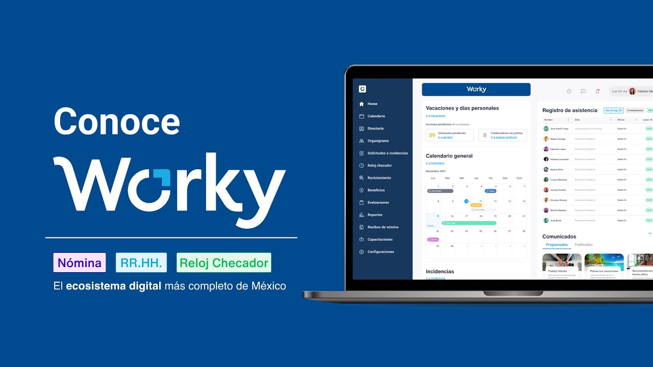 Worky: Software de Recursos Humanos y Nómina - YouTube