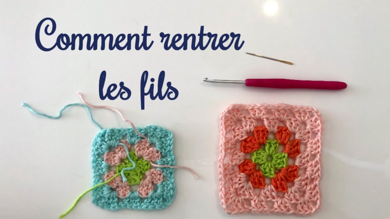 Comment rentrer les fils au crochet - méthodes pour cacher les fils ...