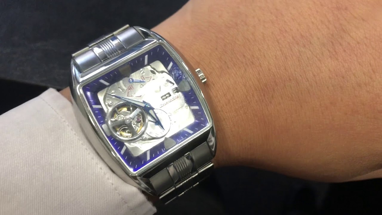 Orient Star Retro Future Car Concept Blue Skeleton Watch YFHAB001D - on ...