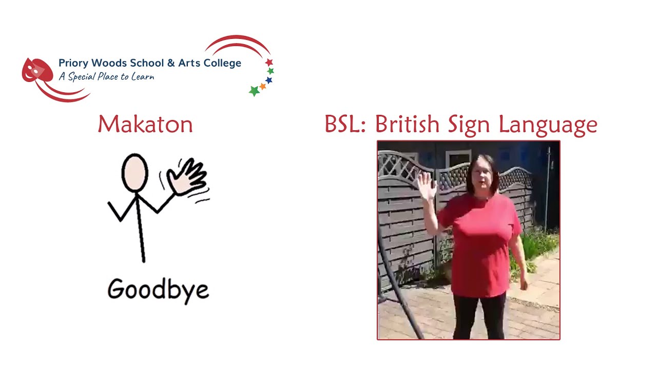 Makaton / BSL - Goodbye - YouTube