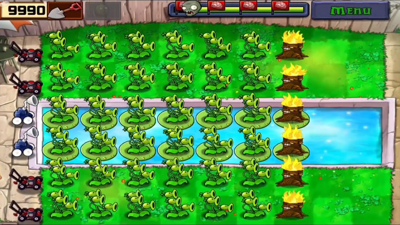 Plants vs Zombies || Adventure Pool Level 7 || Full Gameplay HD [ 1080p ...