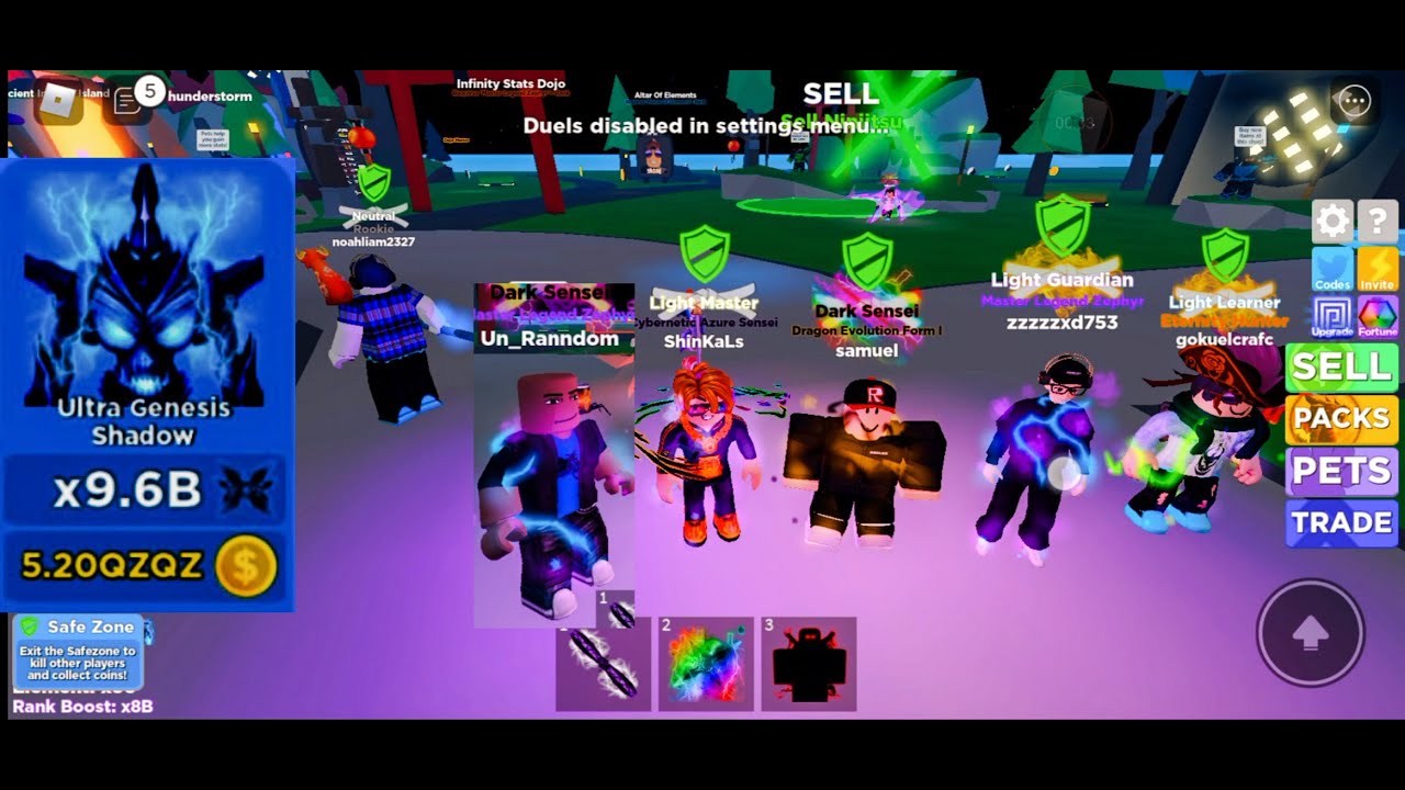 Consigo el Rango 💥 Ultra Genesis Shadow 💥 en ⚔ Ninja Legends ⚔ ⚜ Roblox ...