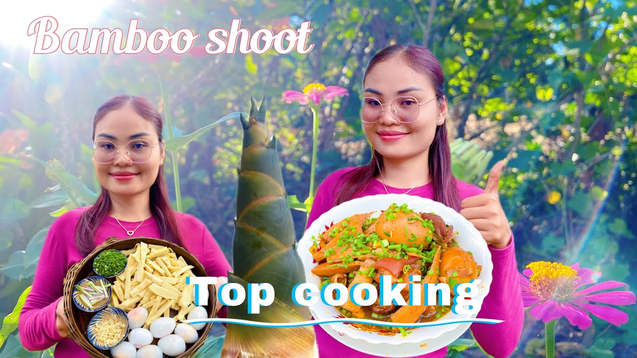How to cook pork leg with bamboo shoot and eggs - YouTube