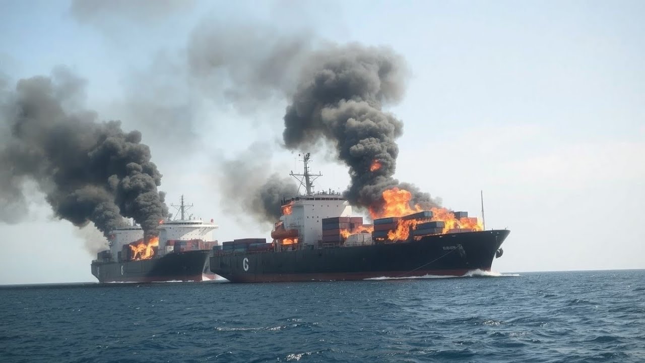 13 minutes ago! 2 Russian cargo ships carrying 600 tons of ammunition ...