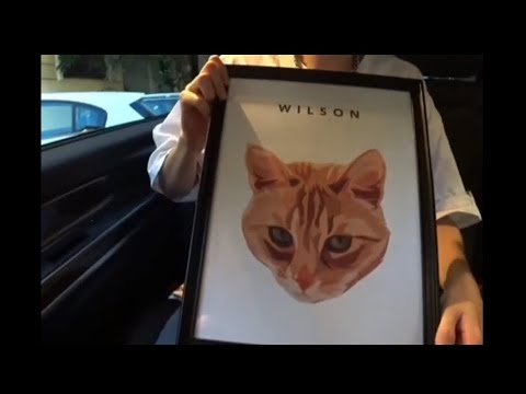 Le regalan retrato de Wilson a Rubius - YouTube