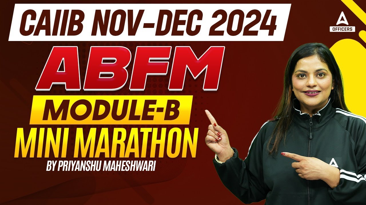 CAIIB ABFM Mini Marathon | CAIIB ABFM Module B | CAIIB Online Classes ...