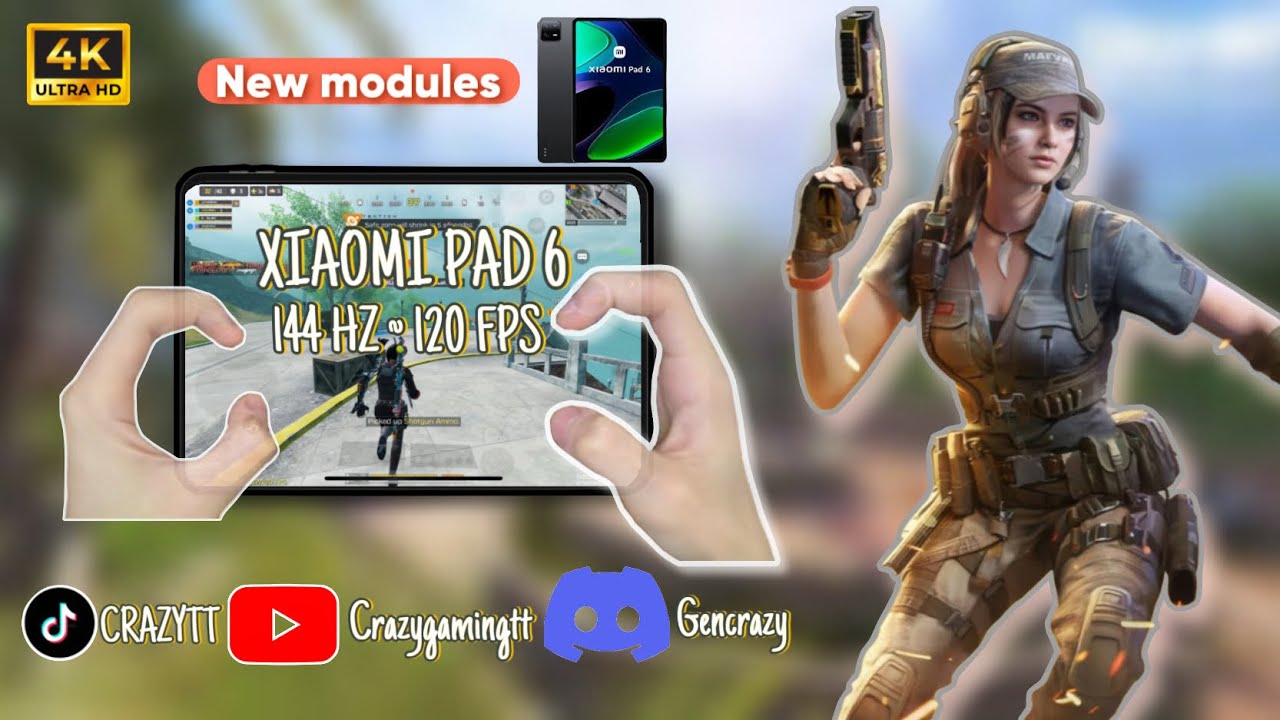 XAOMI PAD 6~144HZ + 120FPS ️ / ALCATRAZ INSANE GAMEPLAY🤯💀 /CODM💀 ️ /5 FINGERS CLAW ️/ULTRA ...