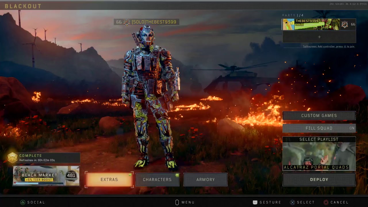 CALL OF DUTY BO4 BLACKOUT GAMEPLAY - YouTube