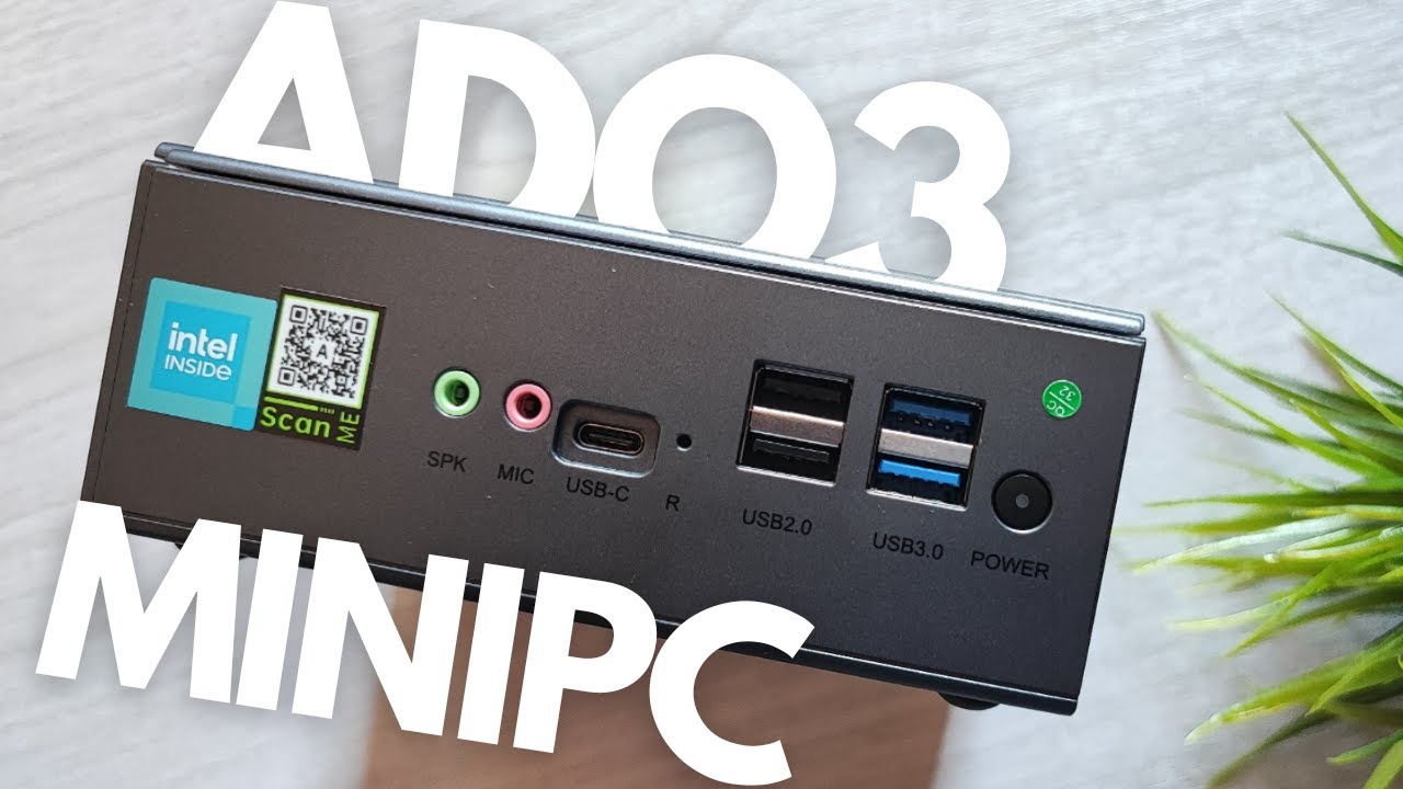UNBOXING AceMagician AD03 Mini PC Intel Alder Lake Ν95 /8GB DDR4/ 256GB ...