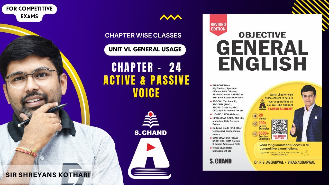 Active and Passive Voice | Objective General English | S Chand Academy ...