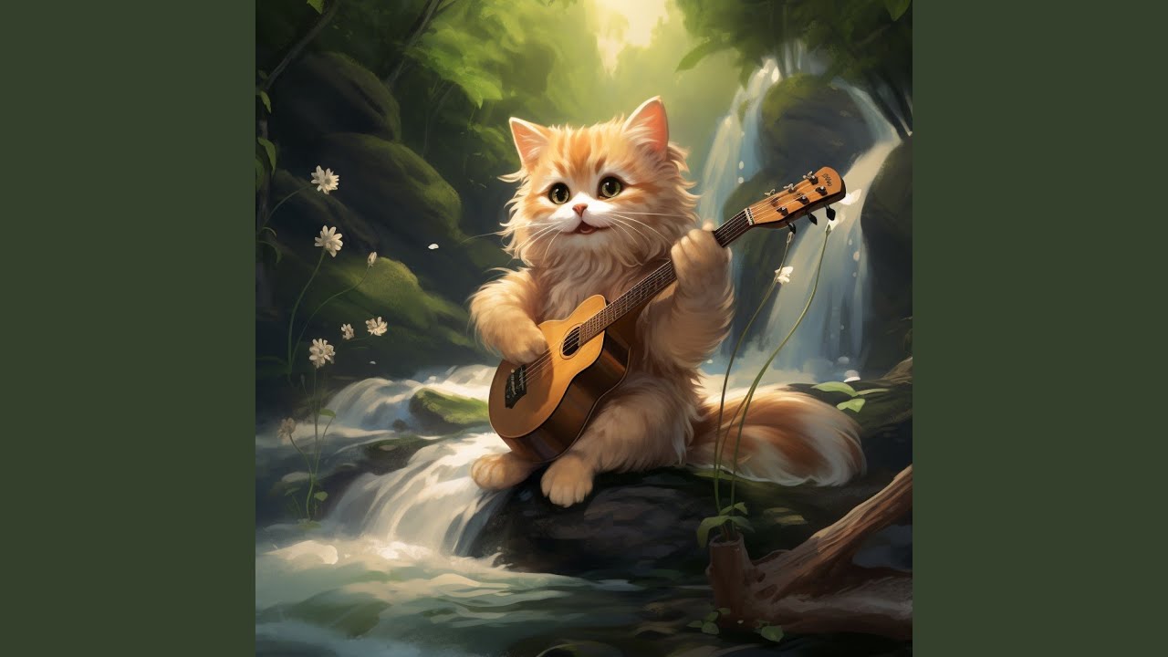 Cats Soothing Waterfall - YouTube