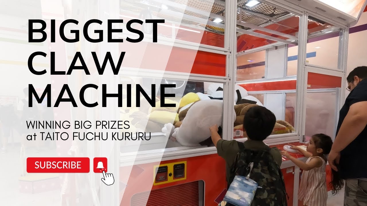 BIGGEST CLAW MACHINE in TOKYO! Winning Big Prizes at Taito Station ...