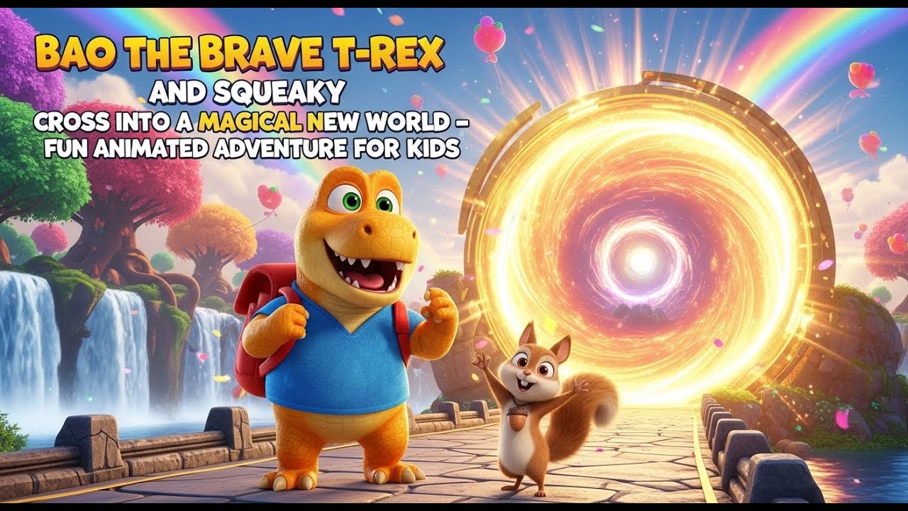 Bao the Brave T Rex and Squeaky Cross Into a Magical New World – Fun ...