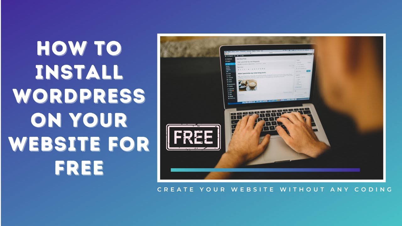 How to install wordpress on your website for FREE - YouTube