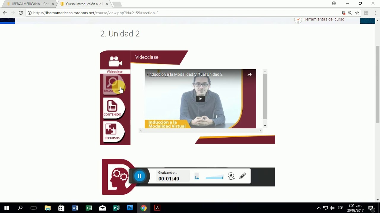 Video tutorial reconociendo mi plataforma virtual Iberoamericana - YouTube