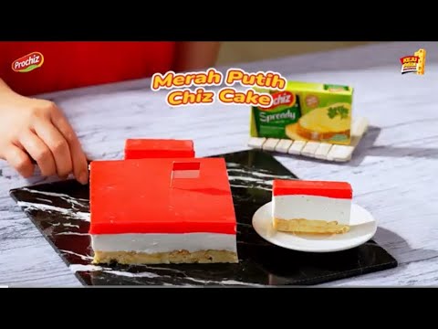Resep Merah Putih Chiz Cake, Lumer di Mulut! - YouTube