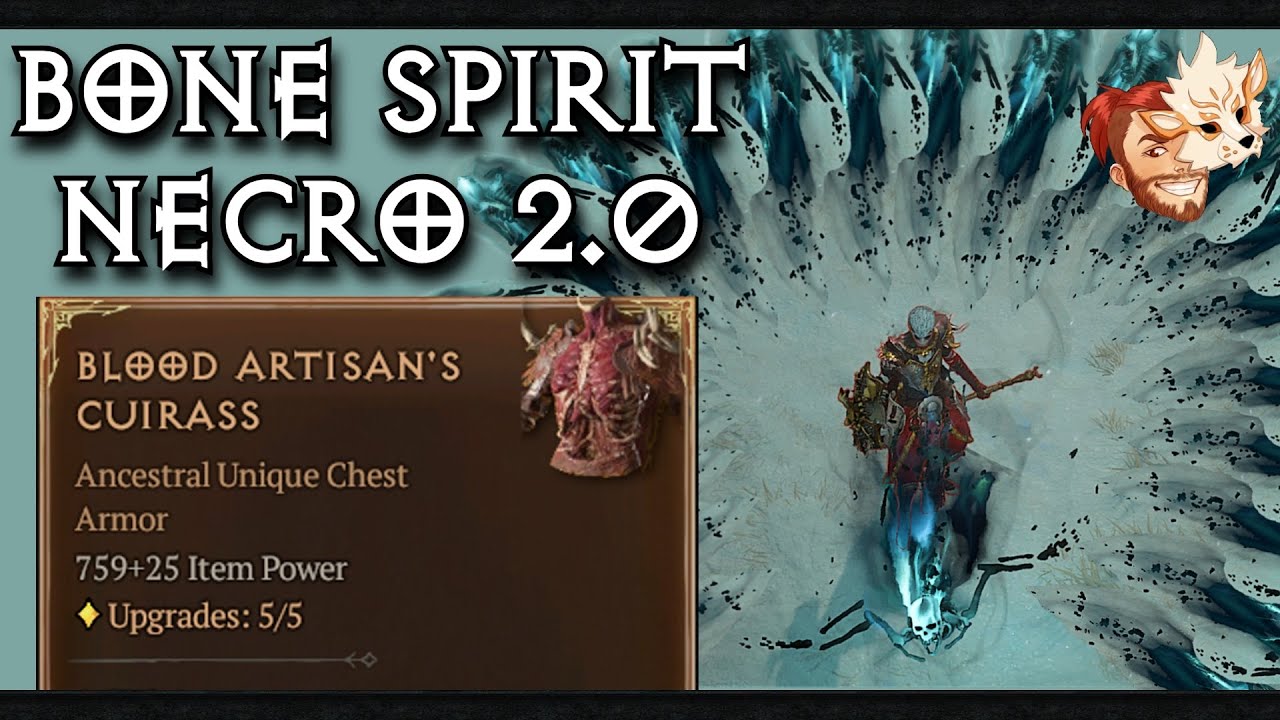 Bone Spirit Is BACK BABY! With Blood Artisans Cuirass! | Diablo 4 ...