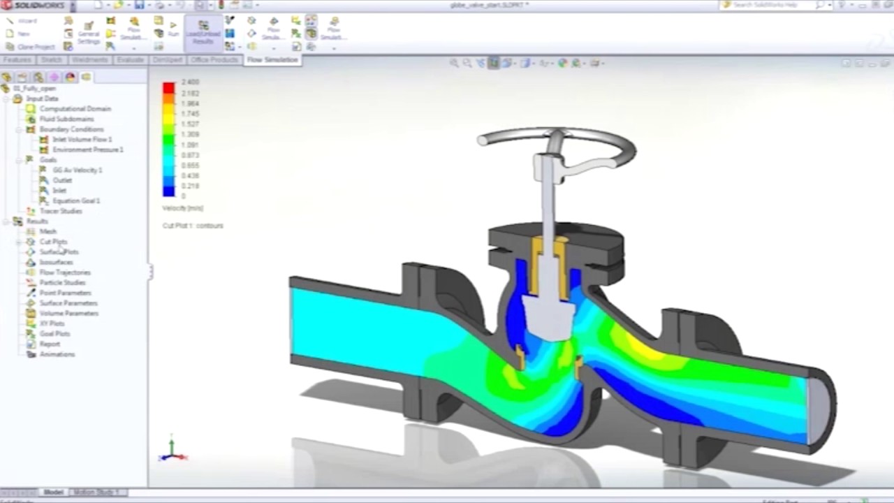 SolidWorks Simulación de fluidos - YouTube