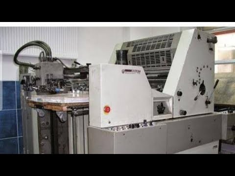 dominant single colour machine.printing in single color - YouTube