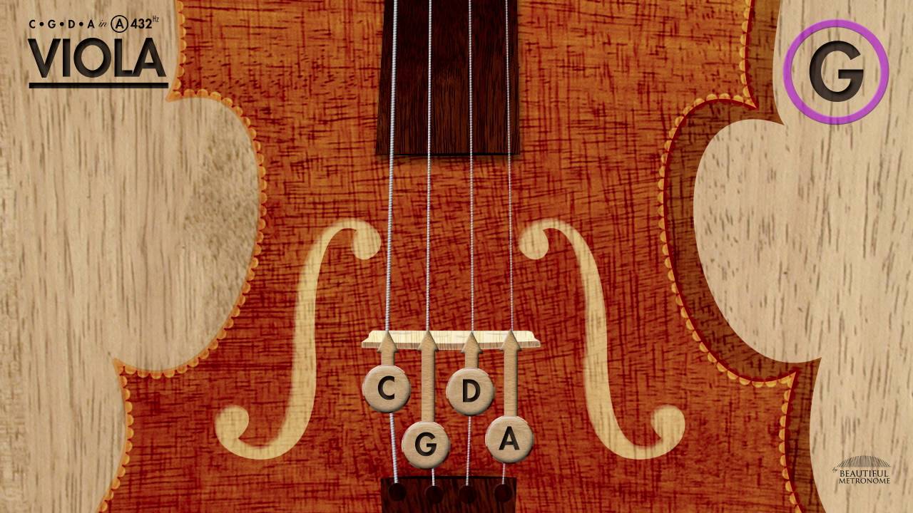 [ New 2017 ] VIOLA Tuner (CGDA) in A 432Hz - YouTube