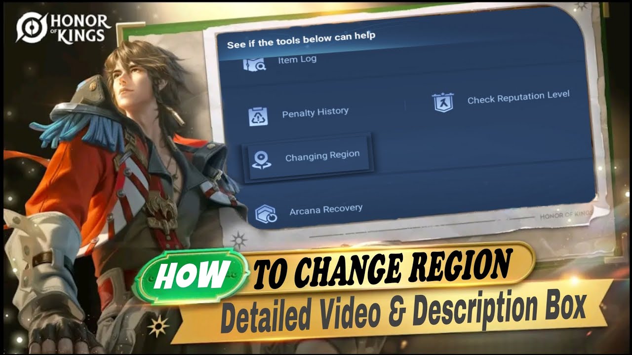 How To CHANGE REGION || HONOR OF KINGS - YouTube