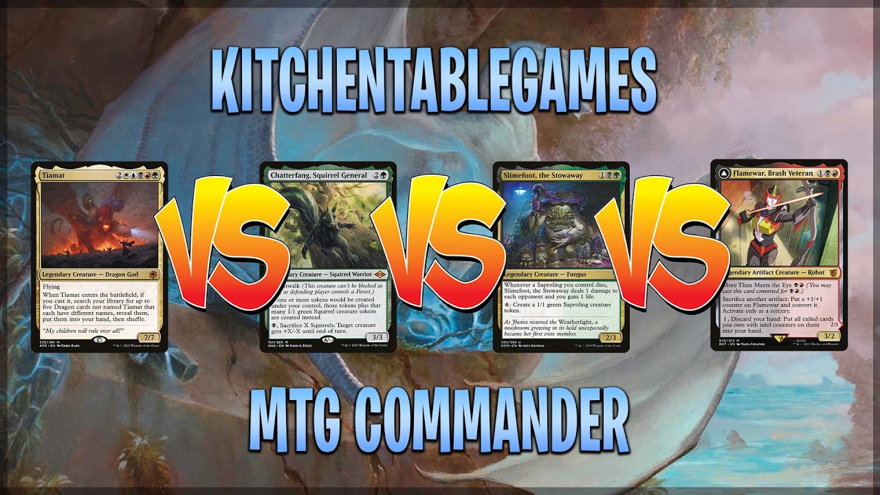 Tiamat V chatterfang V Slimefoot V Flamewar - MTG Commander Gameplay ...