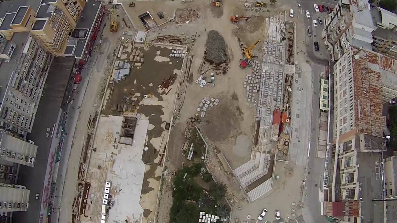 Evolutie lucrari centru Ramnicu Valcea - YouTube