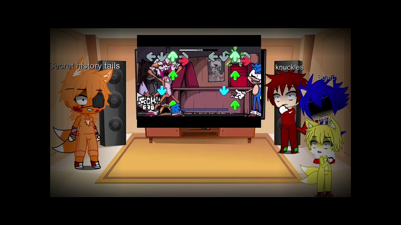 Sonic tails knuckles and secret history tails react to confrontation ...