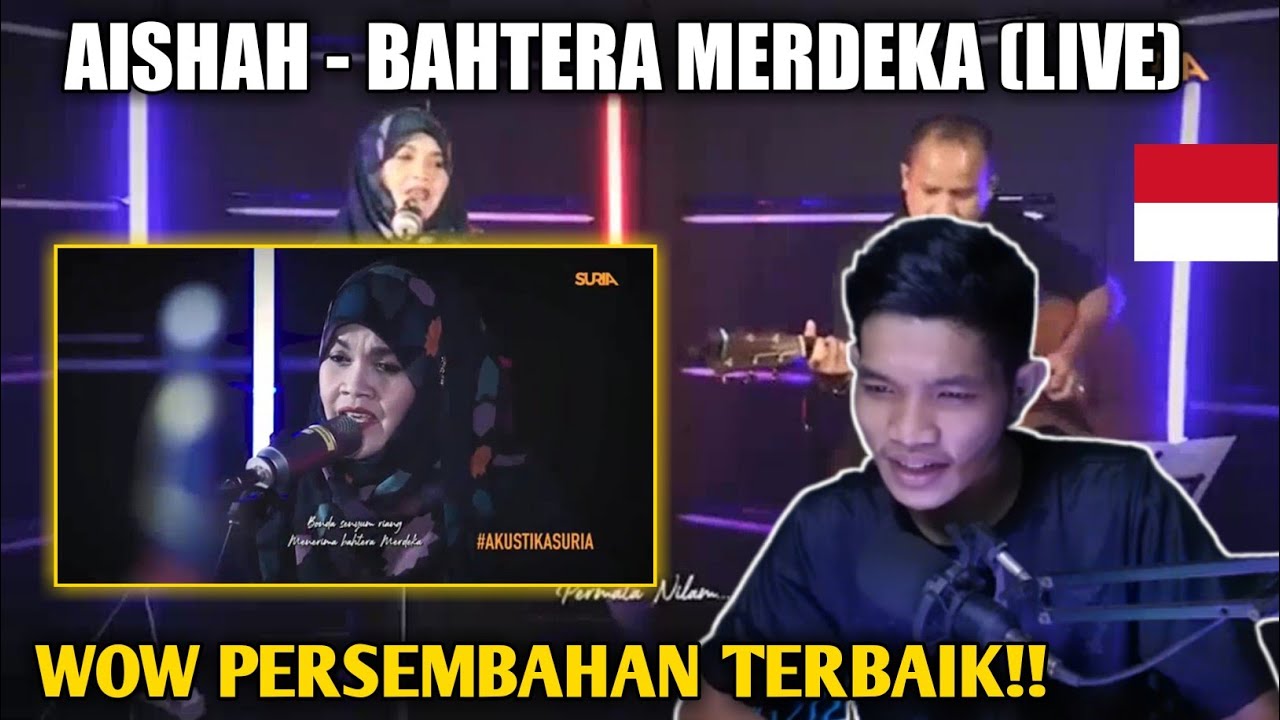 THE BEST‼️Aishah - Bahtera Merdeka (Live) REACTION - YouTube