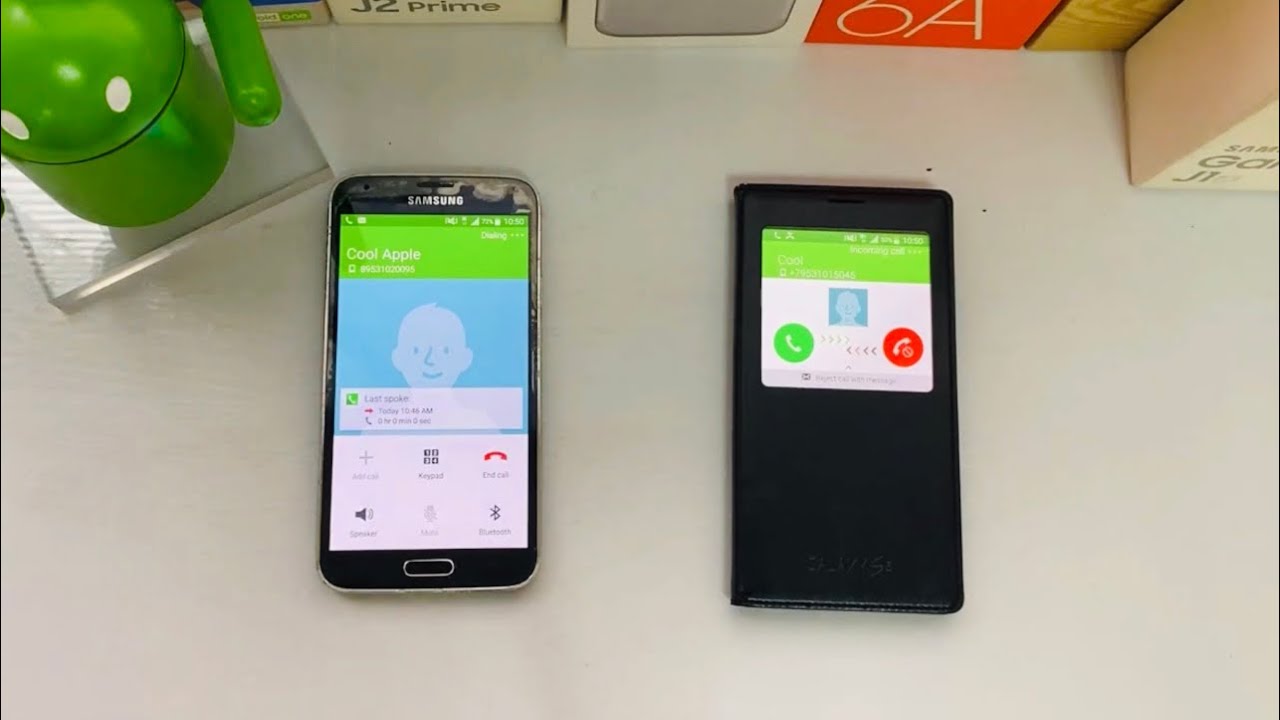Incoming & outgoing calls Samsung Galaxy S5 vs S5 - YouTube